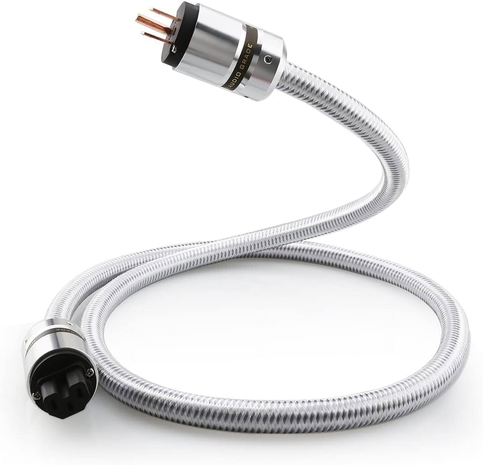 HiFi Audiophile AC Power Cable Highend Audio Power Cable 3-Prong 14AWG ...