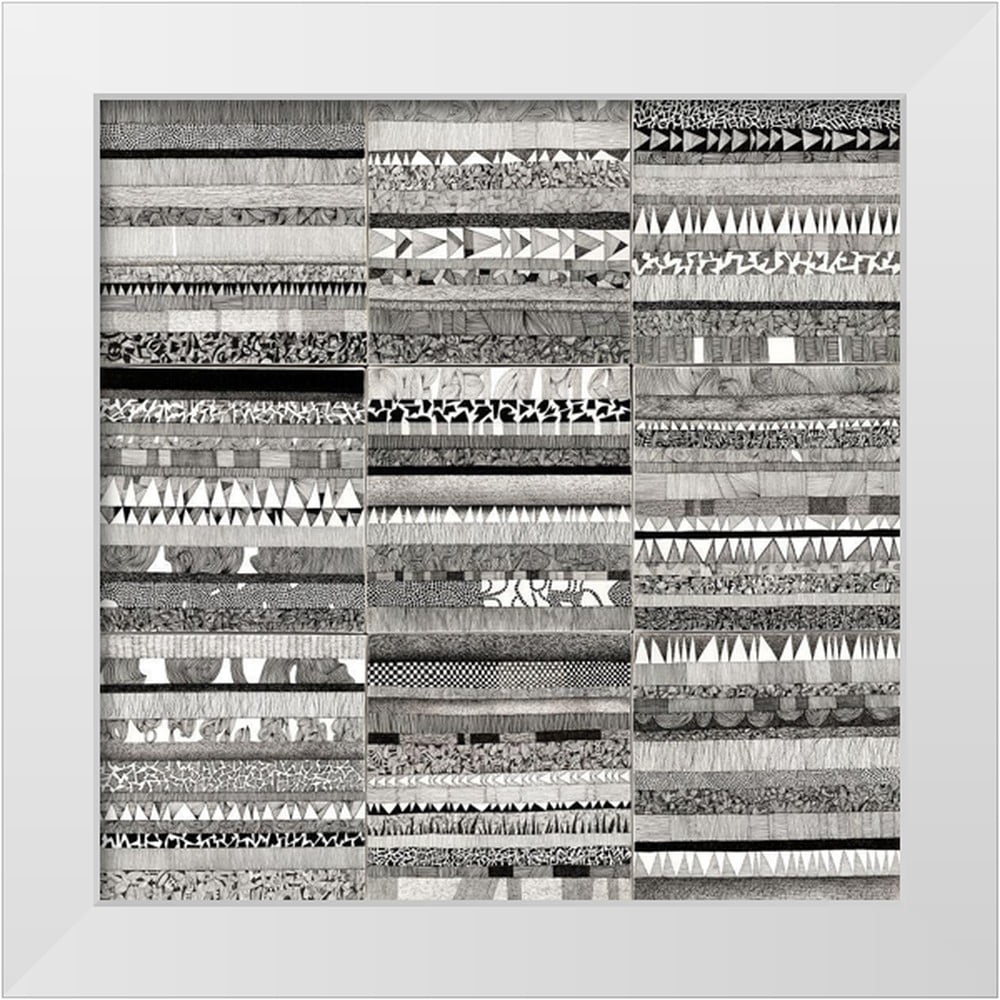 Teruzzi, Vittorio 20x20 White Modern Wood Framed Museum Art Print ...