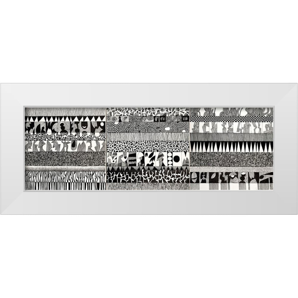 Teruzzi, Vittorio 24x11 White Modern Wood Framed Museum Art Print ...