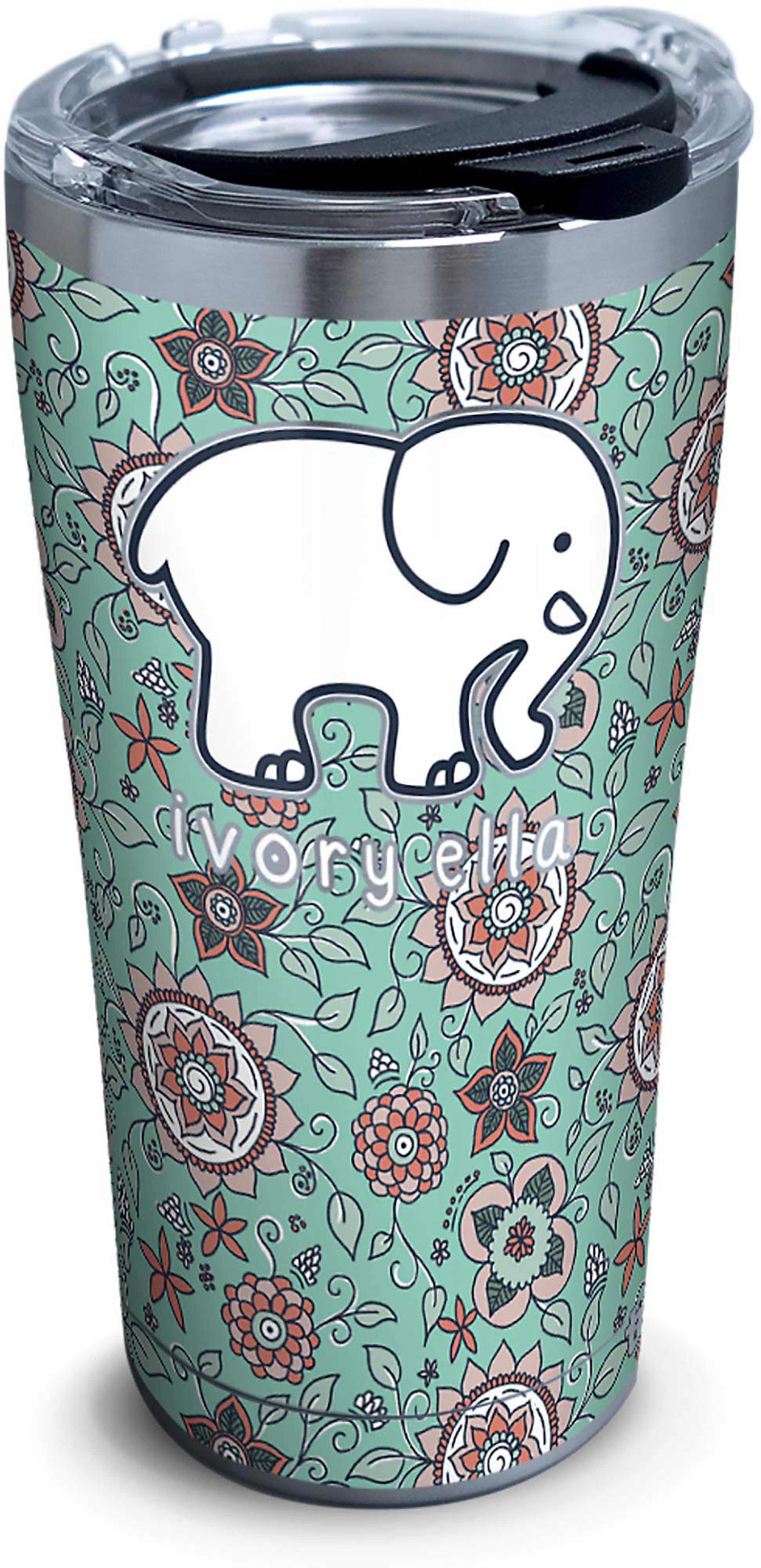 Tervis 1329344 Ivory Ella - Blossom Pattern Stainless Steel Insulated ...