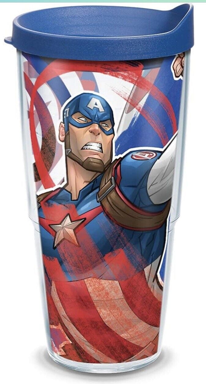 Tervis Captain America Action 24oz Double Wall Tumbler W/Lid - Walmart.com