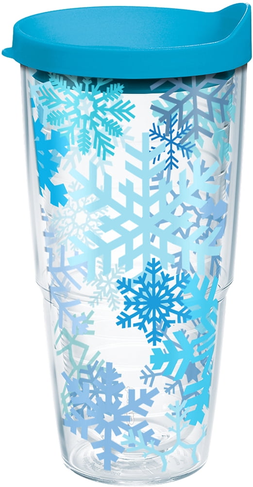 Tervis Christmas Holiday Blue Winter Snowflakes Made in USA Double ...