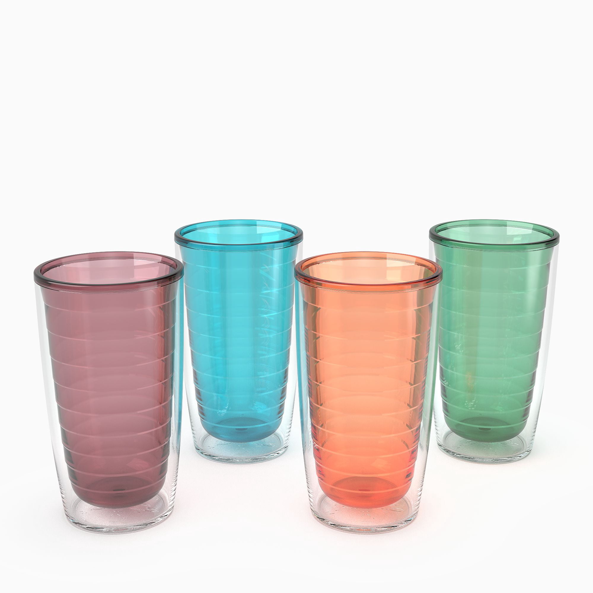 Tervis Insulated Tumbler 16oz, 4pk, Assorted - BPA-Free Plastic ...