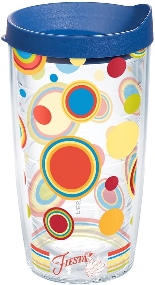 Tervis Fiesta Poppy Dots Made in USA Double Walled Insulated Tumbler ...