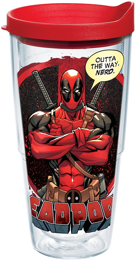Tervis Marvel Deadpool Out of the Way Nerd Made in USA Double Walled ...