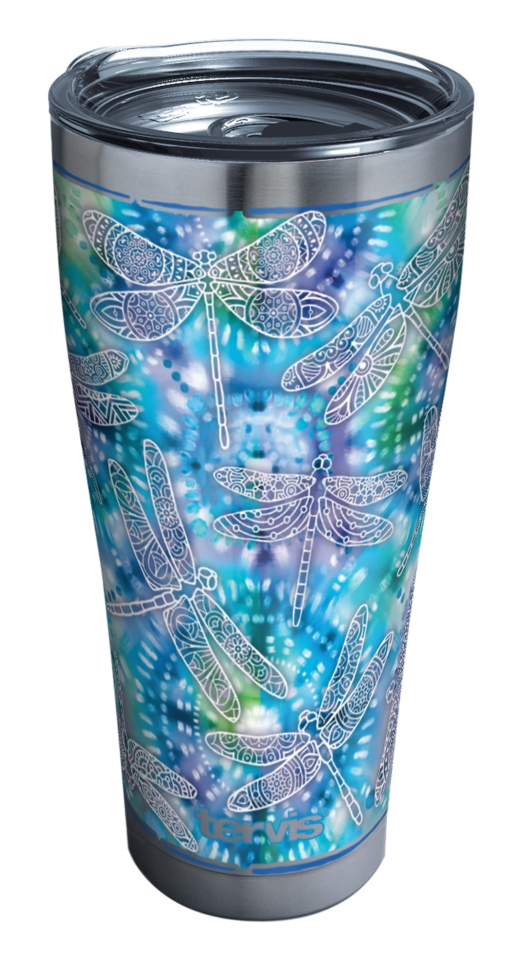 Tervis Tie Dye Dragonfly Triple Walled Insulated Tumbler Travel Cup Keeps Drinks Cold & Hot ...