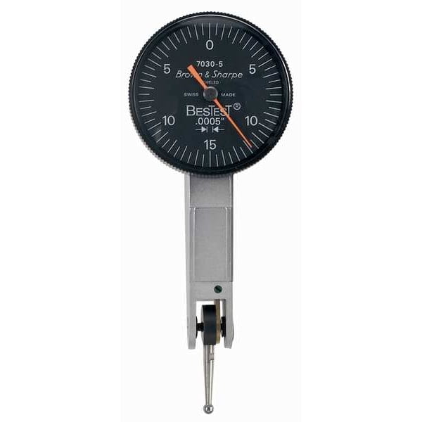Tesa Brown & Sharpe Dial Test Indicator,Hori,0 to 0.030 In 599-7031-5 ...