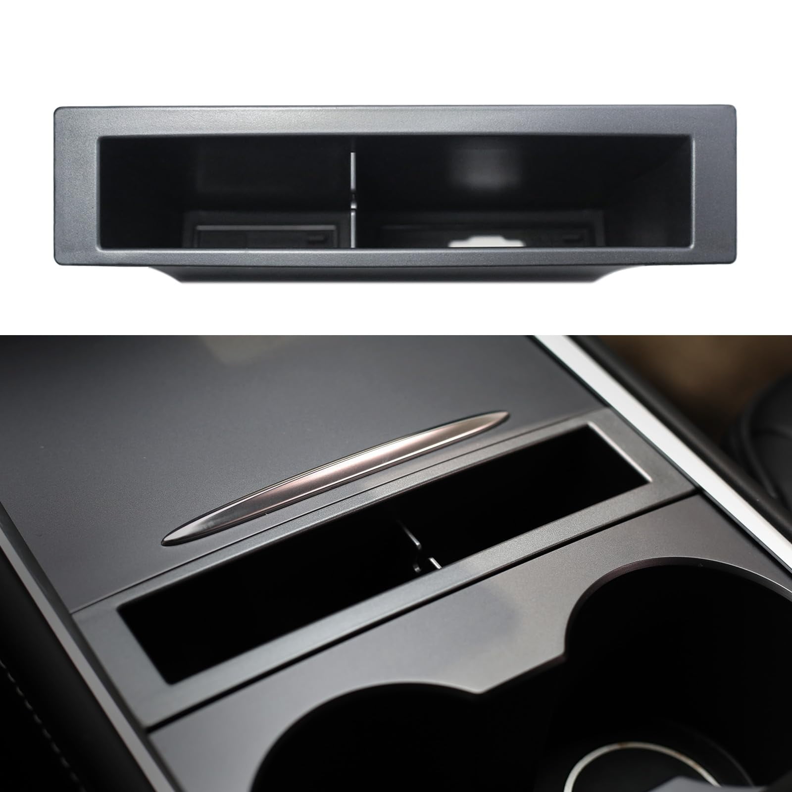 Tesheer Center Console Organizer for Tesla 2021-2023 Model 3/Y USB ...