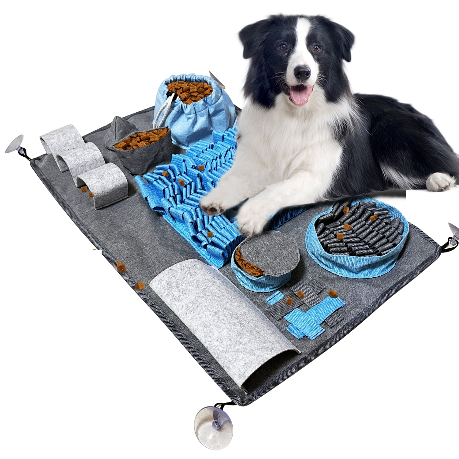 Tesitehi Snuffle Mat for Dogs, 10 Puzzles, 3 Difficulty Levels, Durable ...