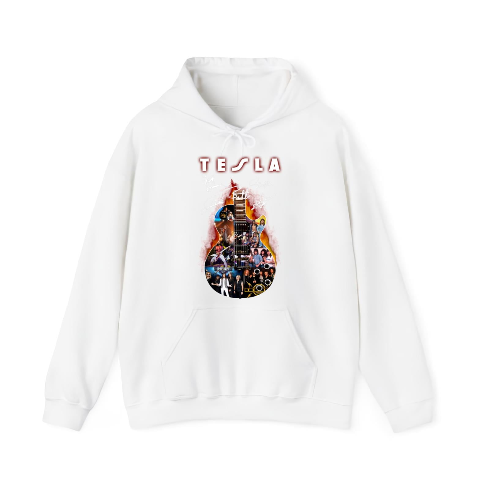 Tesla Band Album Cover Photo Guitar and Signed Gifshirt S-5XL - Walmart.com