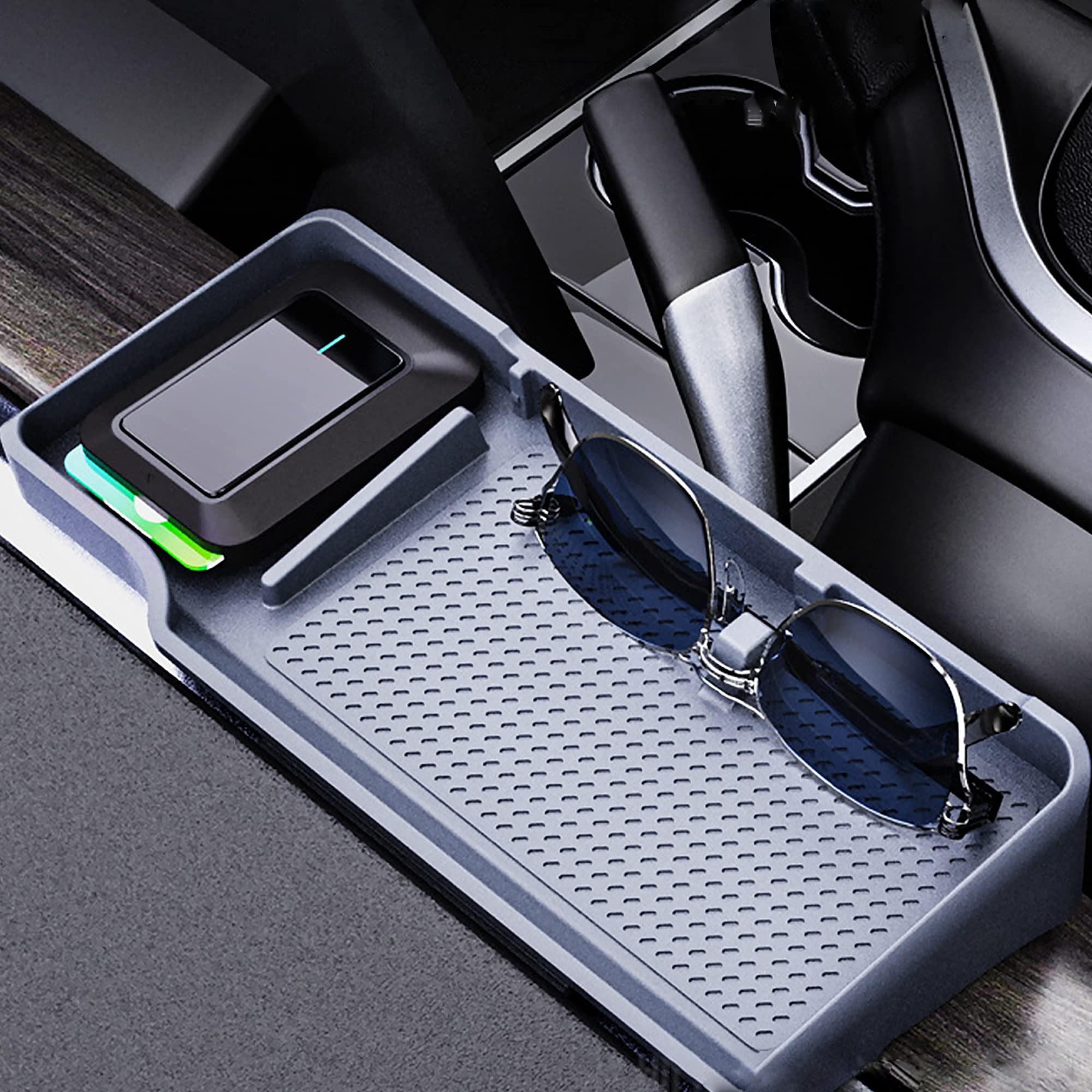 Tesla Center Console Organizer Tray for Model 3/Y,Behind Screen Storage ...