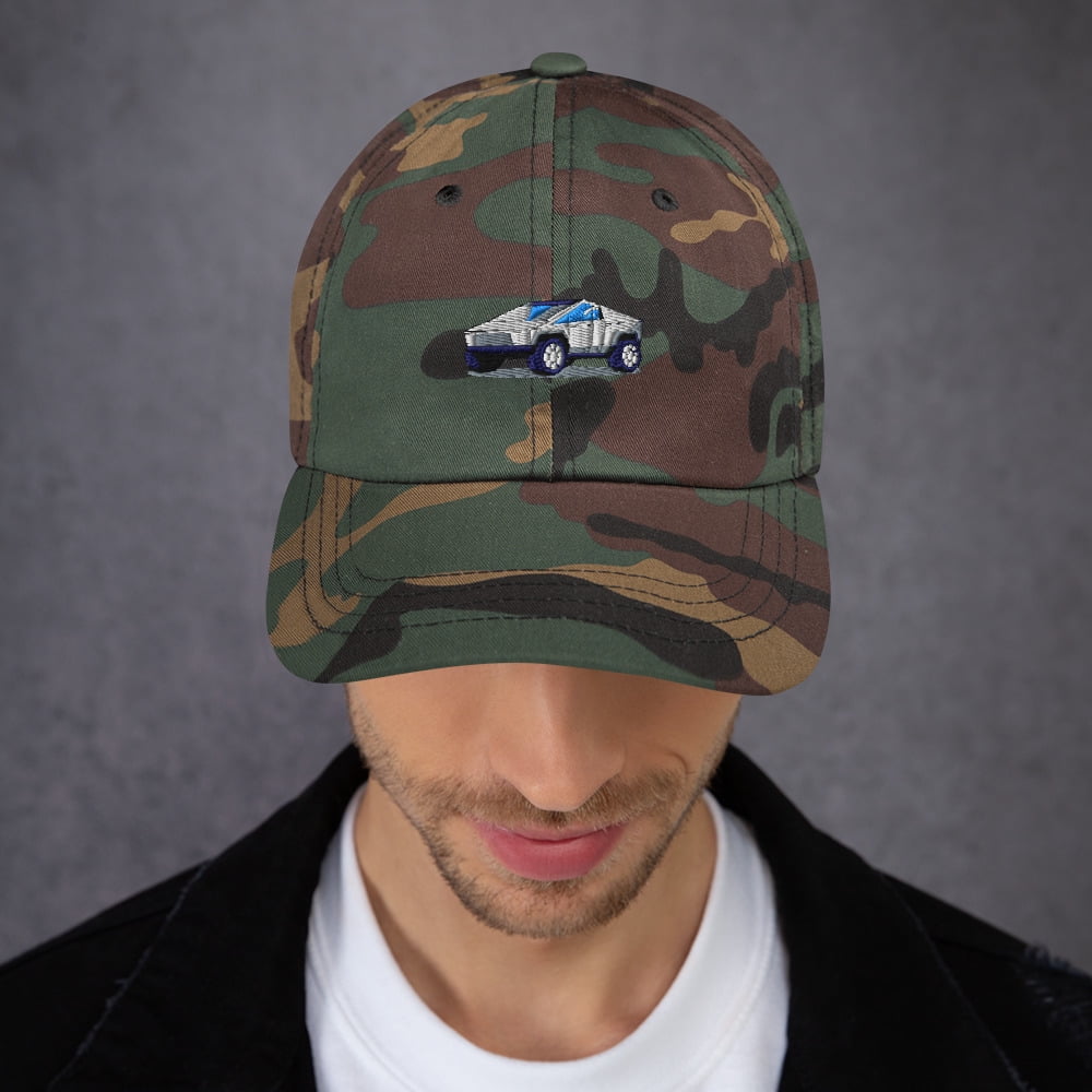 Tesla Cybertruck Hat (Green Camo) - Walmart.com