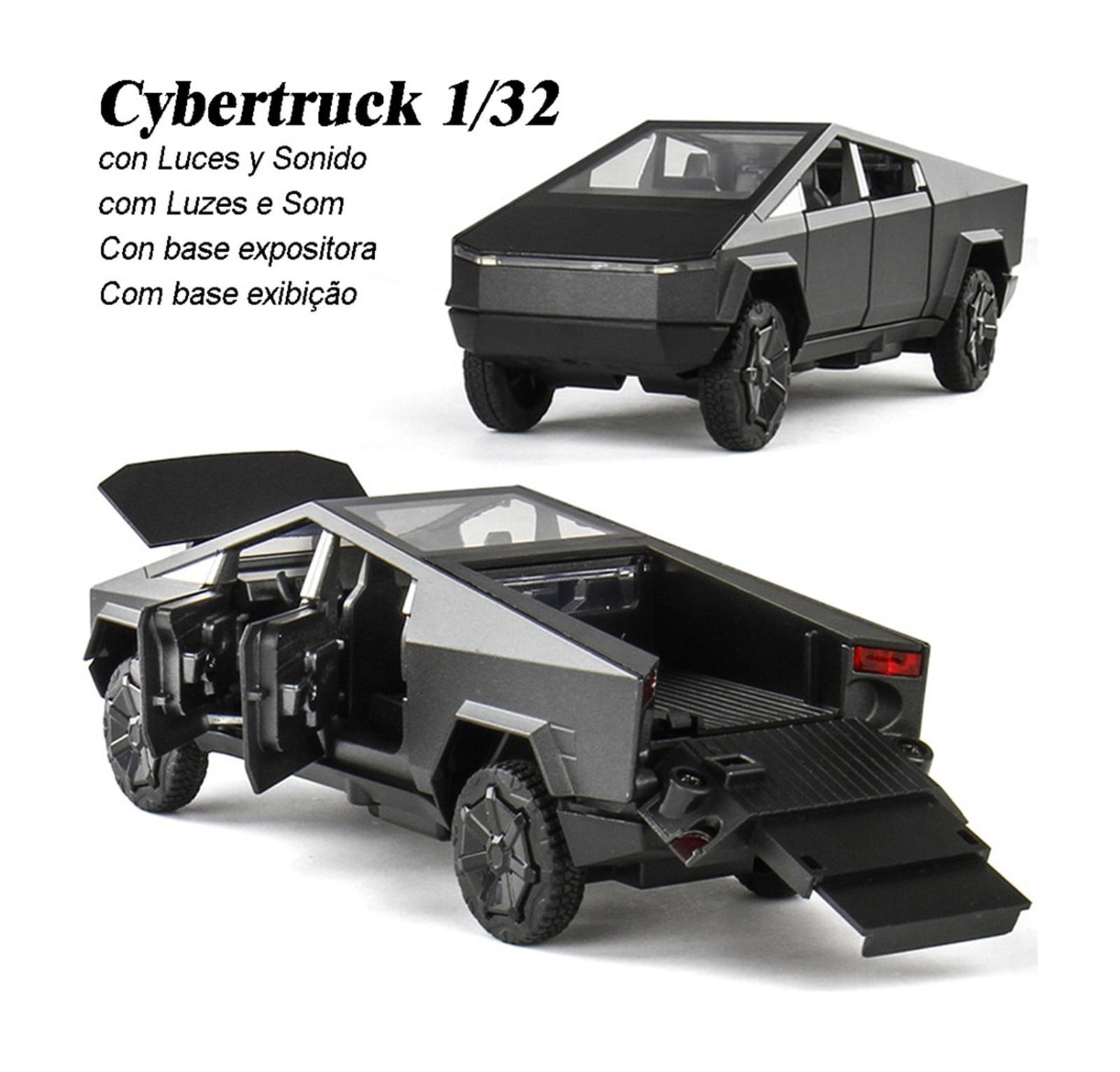 Tesla Cybertruck Miniature Metal Car With Display Base - Walmart.com