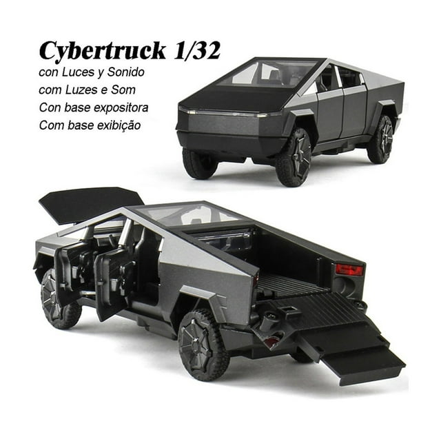 Tesla Cybertruck Miniature Metal Car With Display Base - Walmart.com