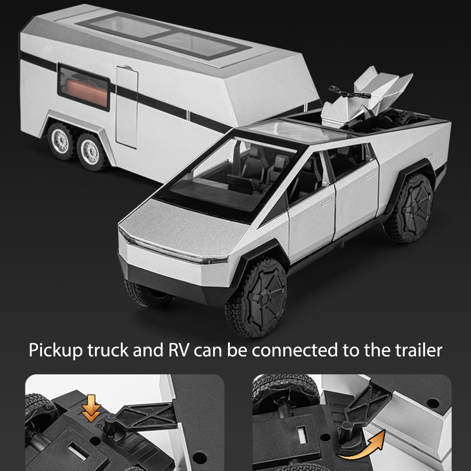 Tesla Cybertruck Toy | Tesla Cybertruck Diecast Model Toy Play Vehicle ...