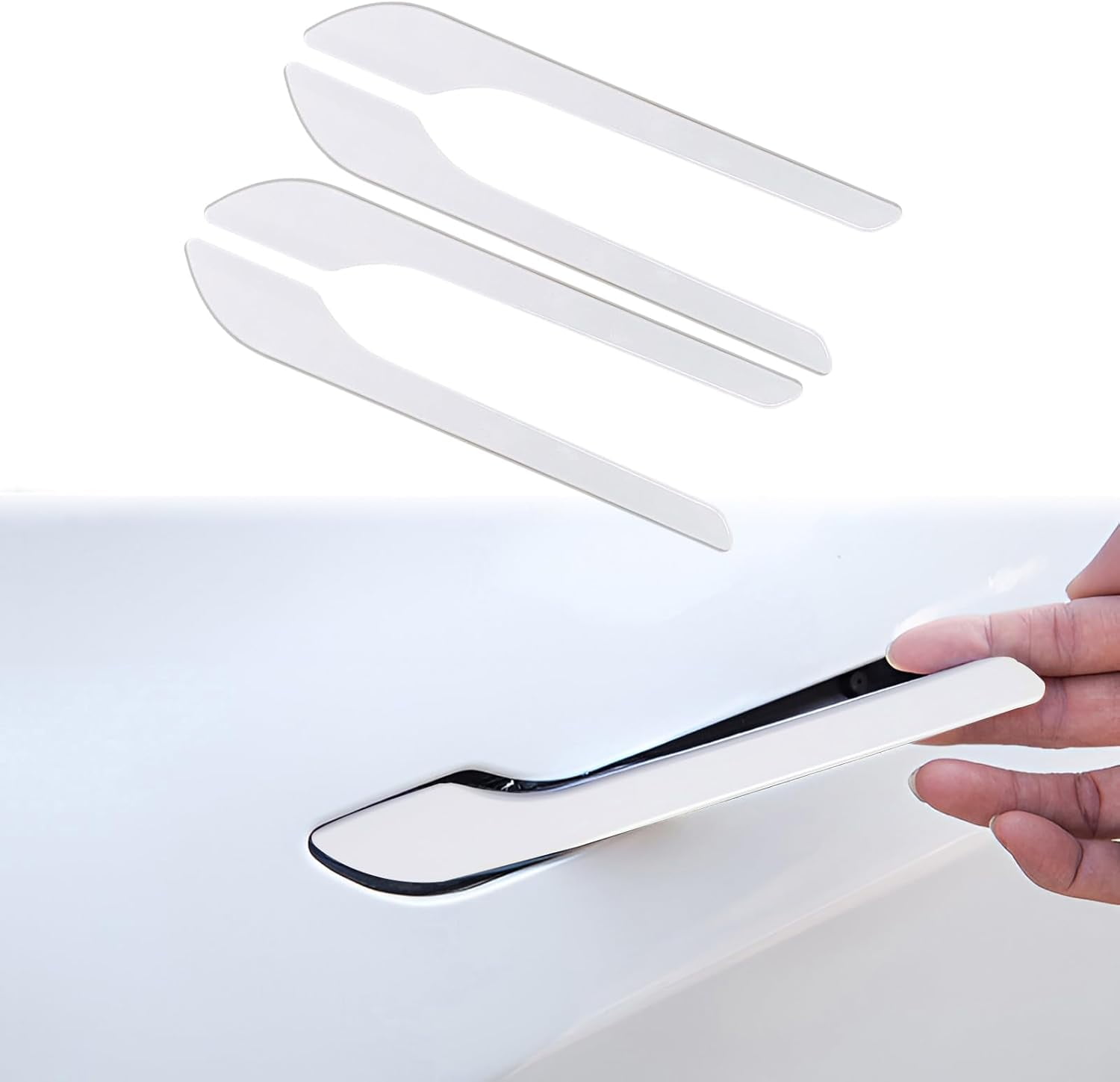 For Tesla Door Handle Sticker Anti Scratch for Tesla Car DoorHandle ...