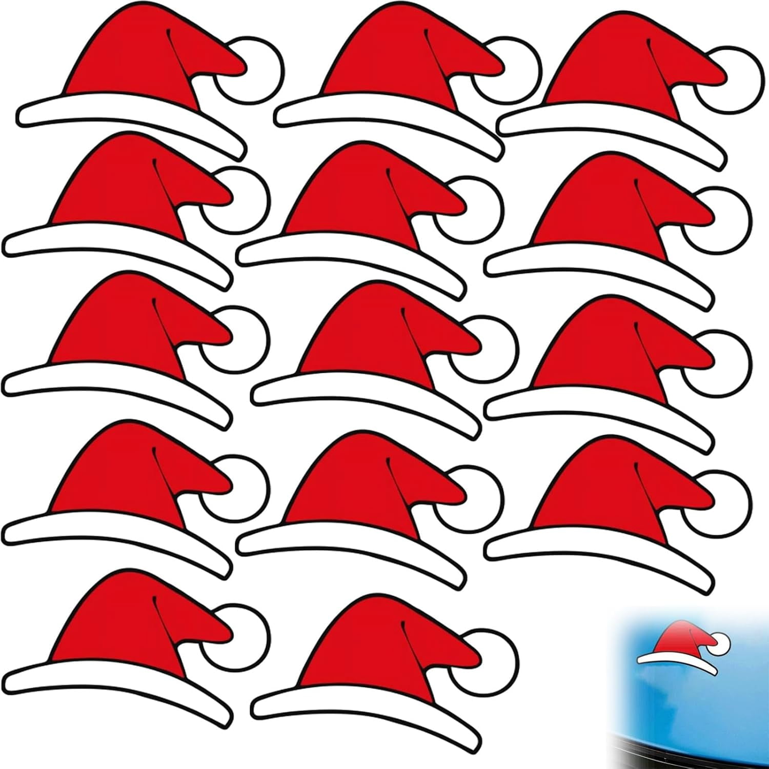 Tesla Emblem Santa Hat, Emblem Vintage Automotive Window Decoration ...