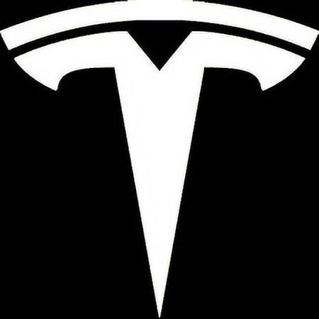 Tesla Logo Vinyl Decal - 6 Inch White - Walmart.com