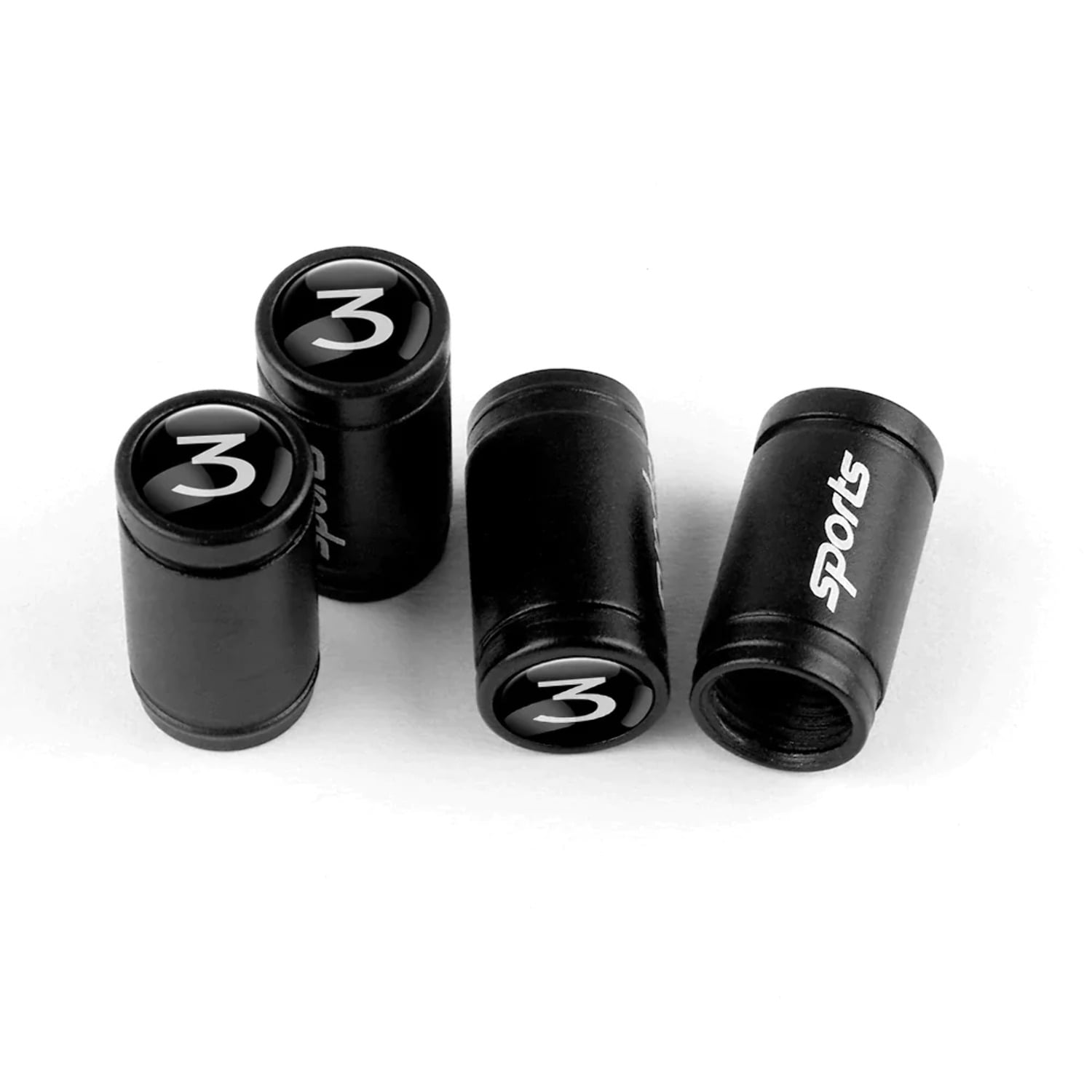 Tesla Model 3, Aluminum Black Valve Stem Caps, 2017-2024 - Walmart.com