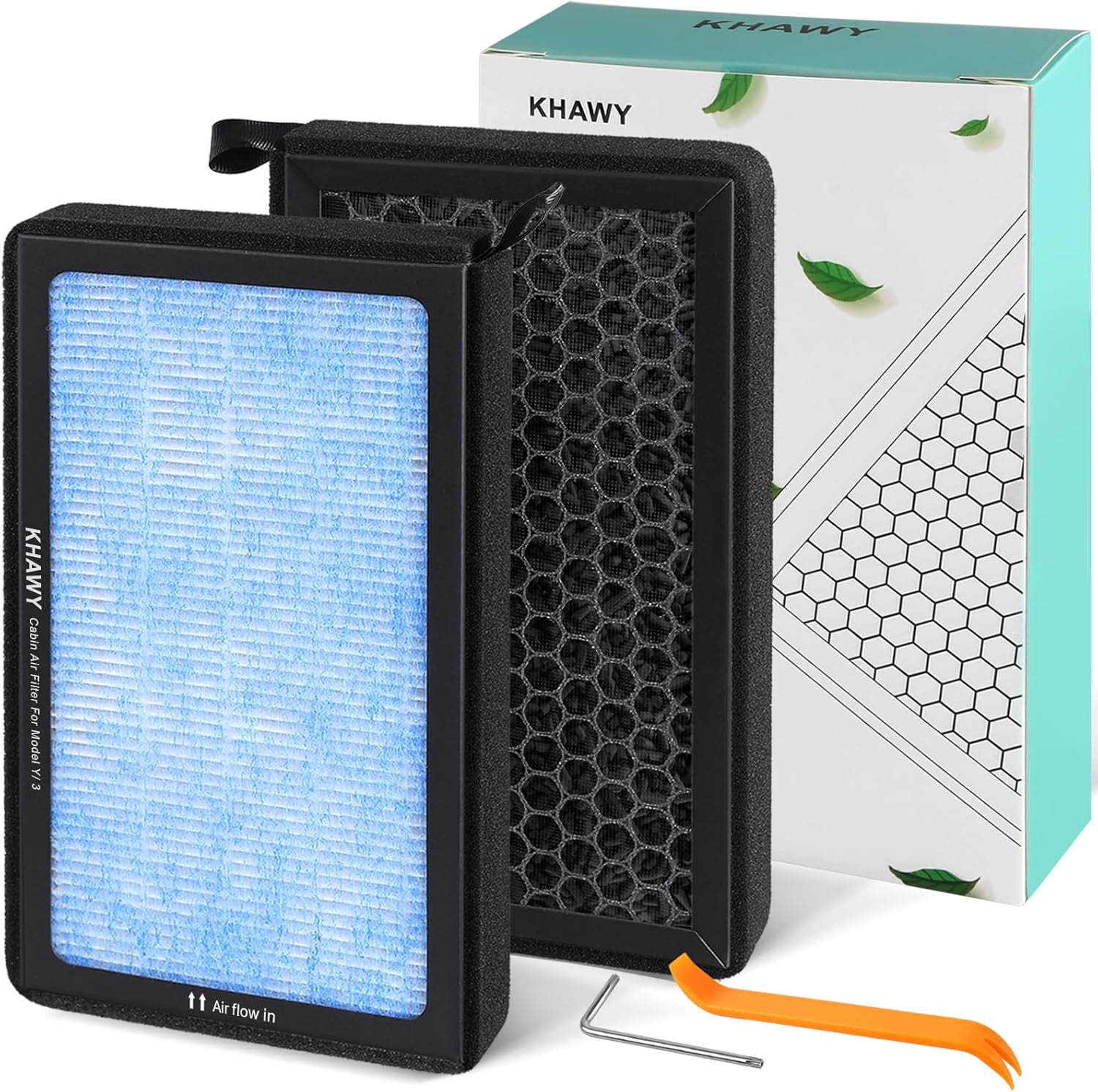 Tesla Model 3 Cabin Air Filter Model Y HEPA Air Intake Replacement 2 ...