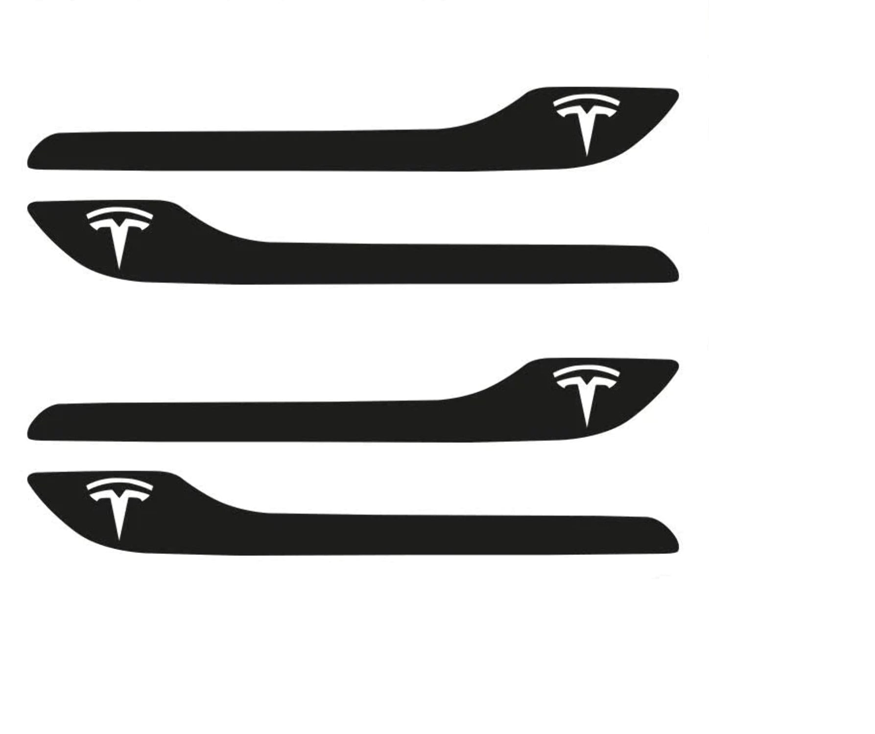 Tesla Model 3 Door Handle Vinyl Wrap W/ Logo, 4pc Set, 2017-2024 ...