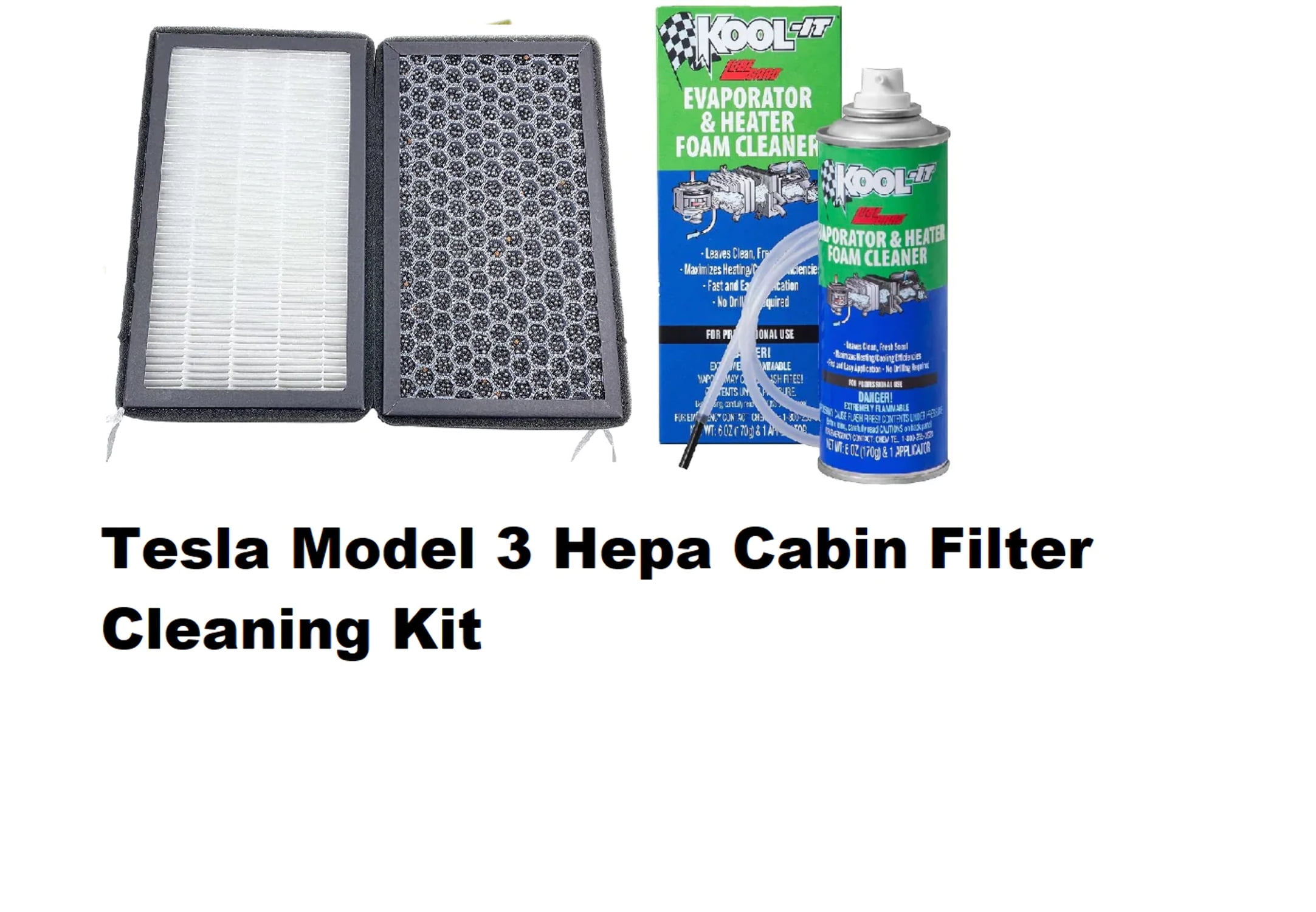 Tesla Model 3 HEPA Interior Vent Cabin Filter Cleaning Kit, W/ HEPA ...