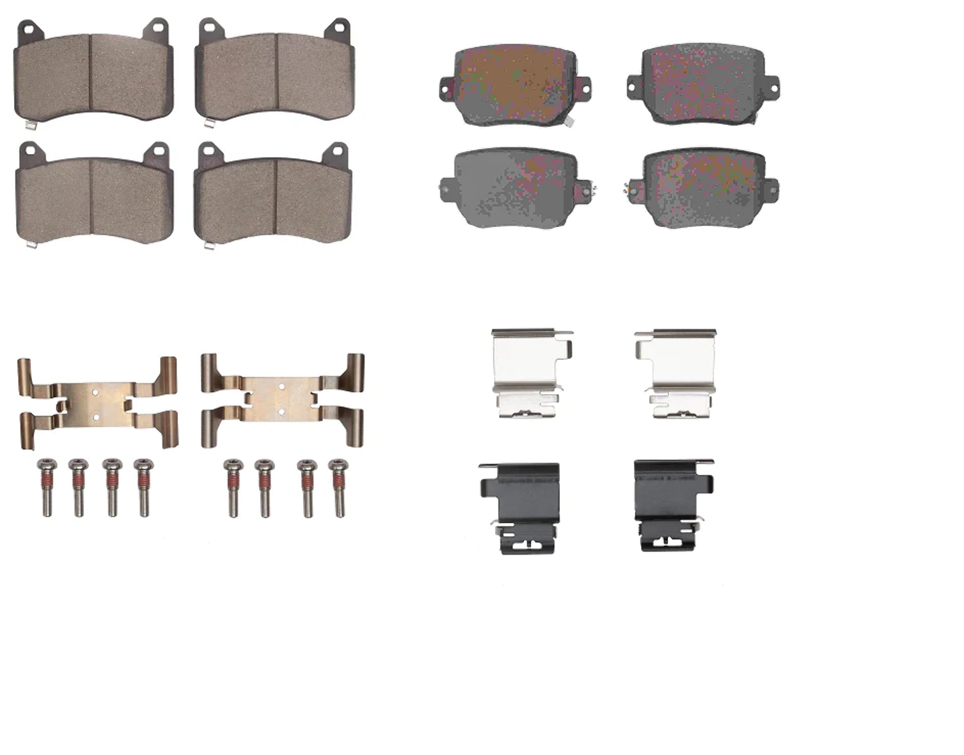 Tesla Model 3 Performance Complete Brake Pad Bundle Kit, Front Rear ...