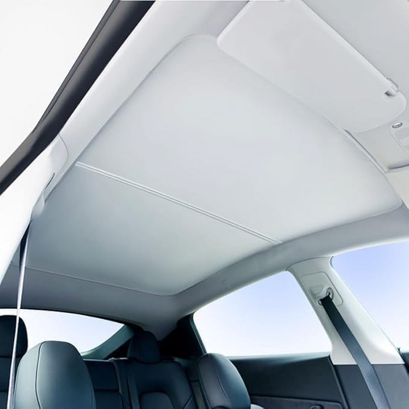 Tesla Model 3 Sunshade Roof, Foldable Split Design, Glass Roof ...