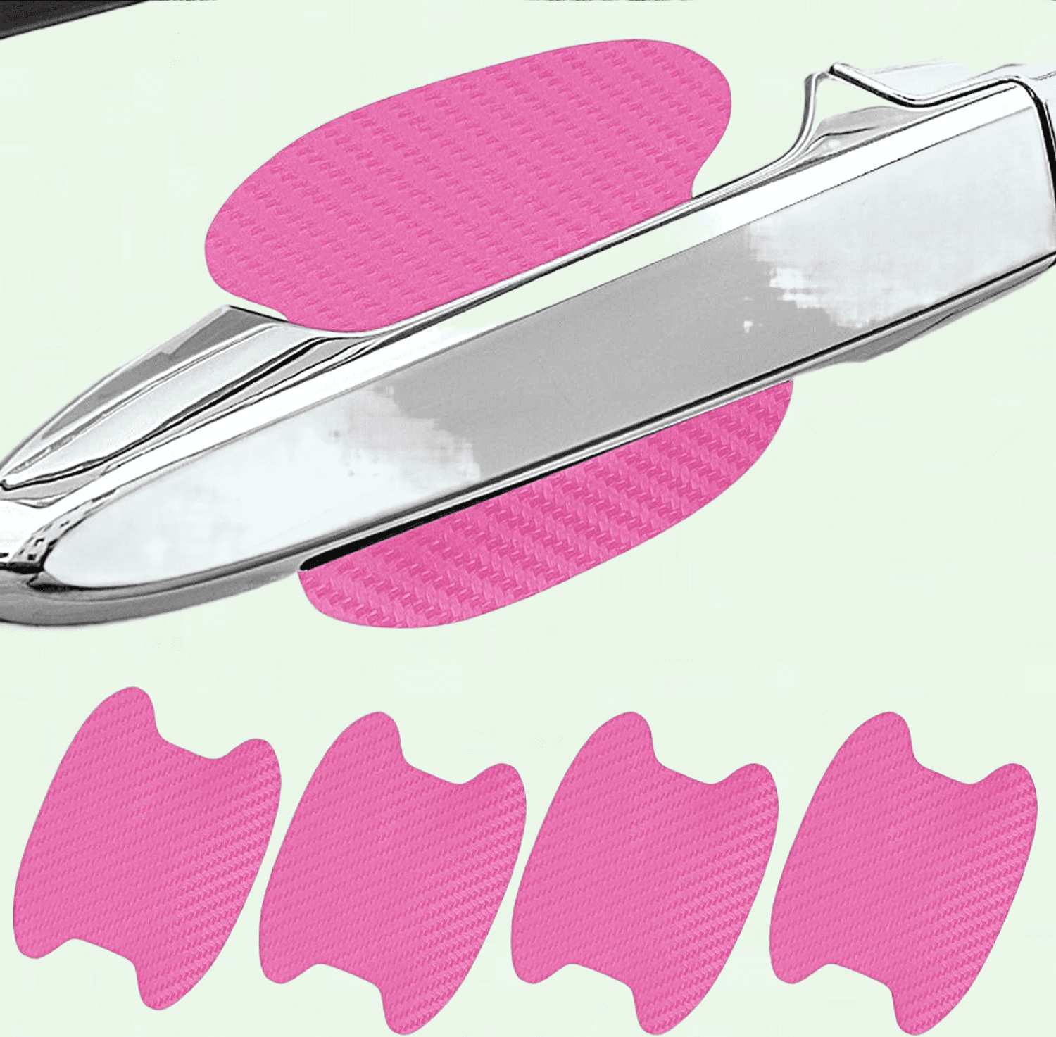 Tesla Model 3/Y Car Door Handle Protector Set of 4, Anti-Scratch Carbon ...