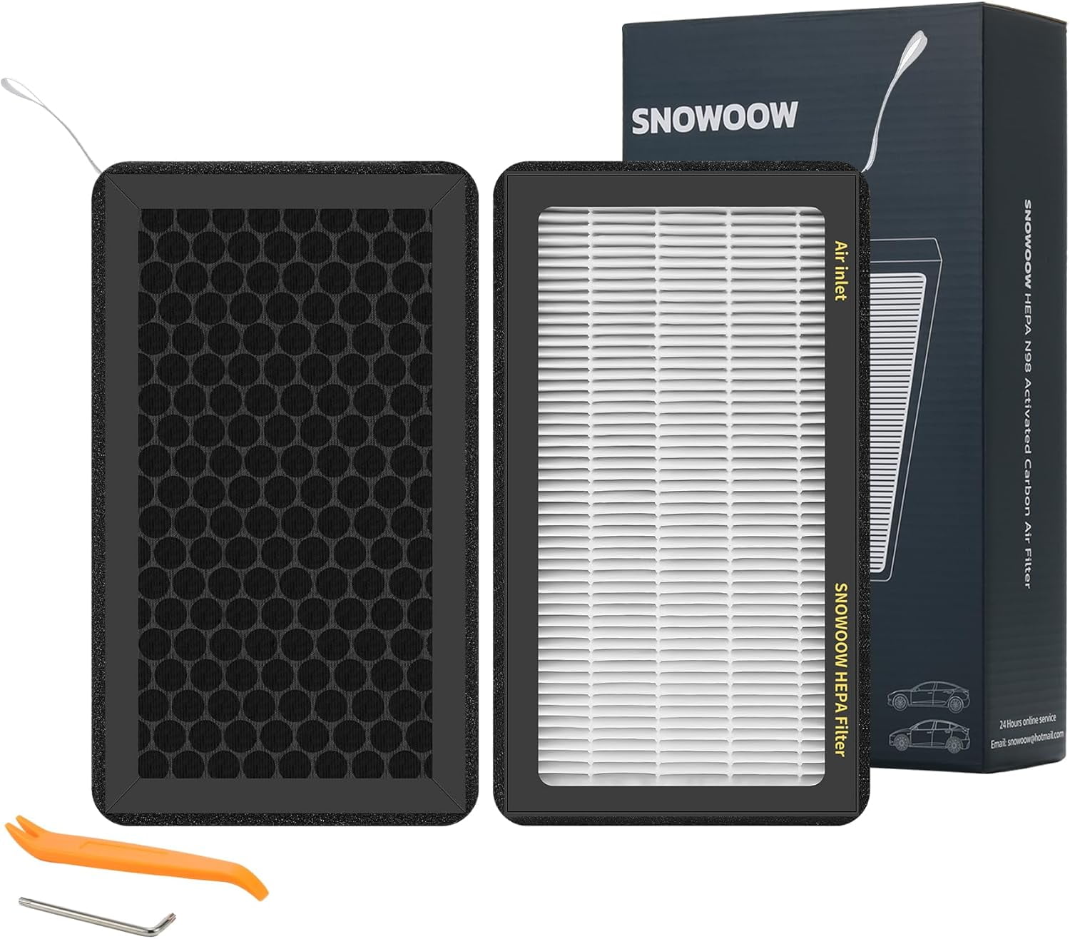 Tesla Model 3/Y HEPA Cabin Air Filter 2 Pack - PM2.5 Activated Carbon ...