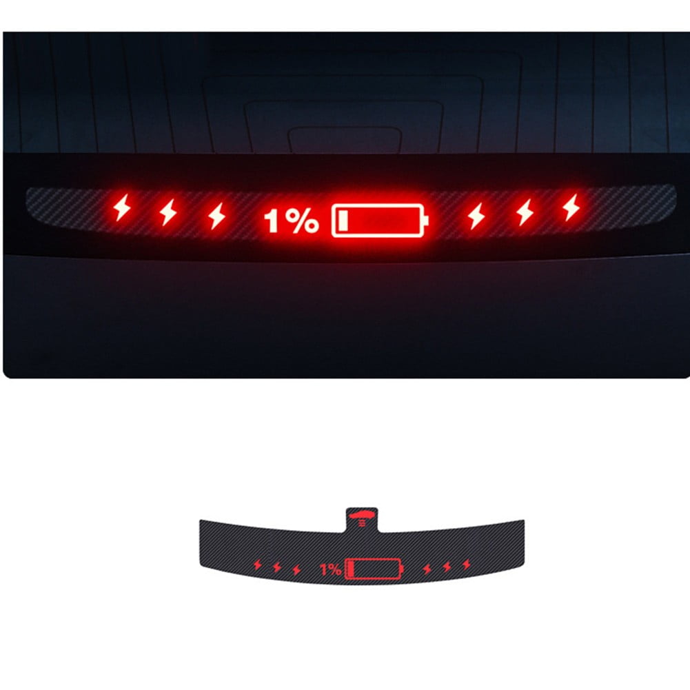 Tesla Model 3/Y High Mount Brake Light Projector Panel Sticker - Carbon ...