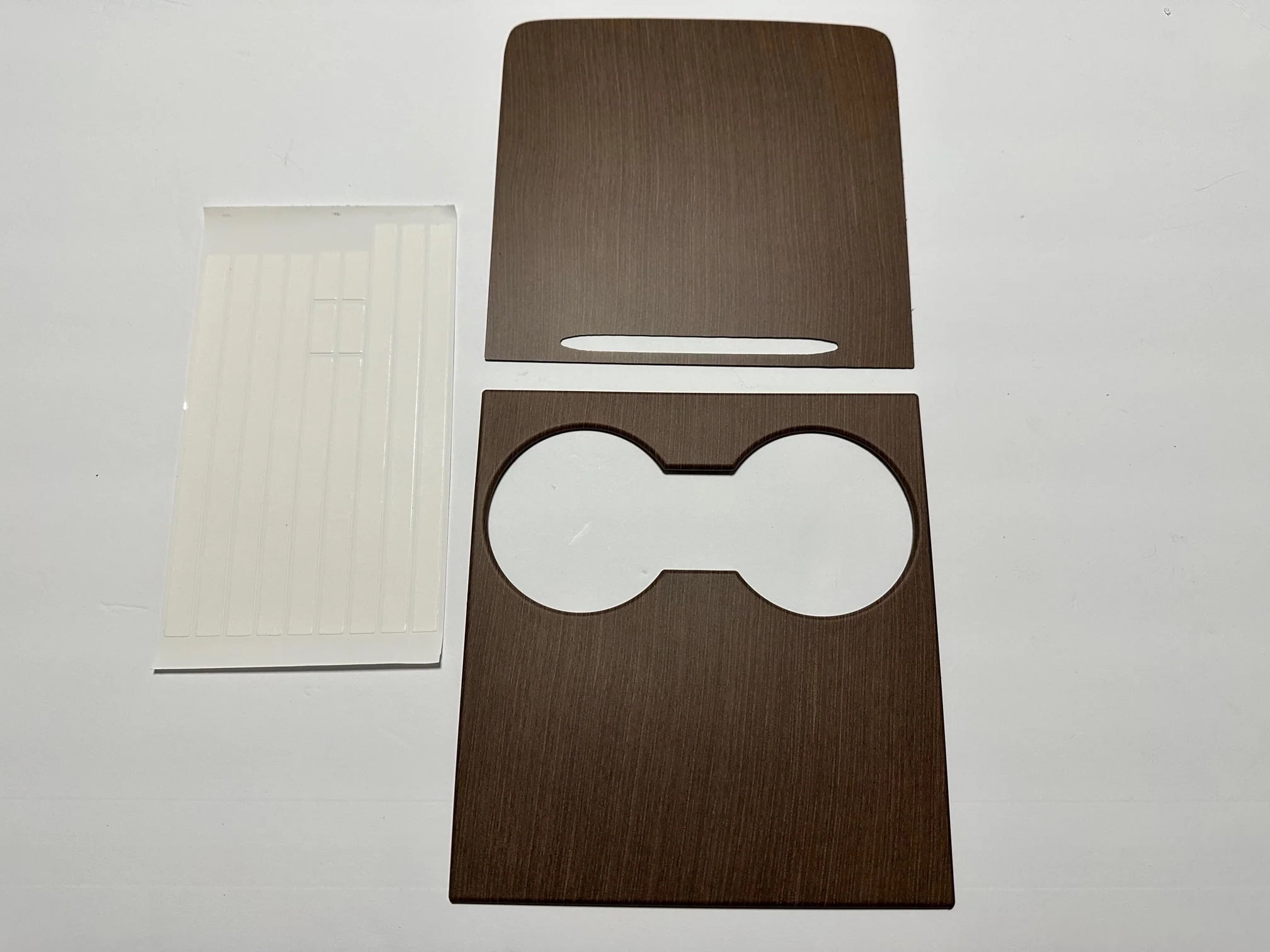 Tesla Model 3, Y Woodgrain Center Console Cover, ABS, Metal, 2021-2024 ...