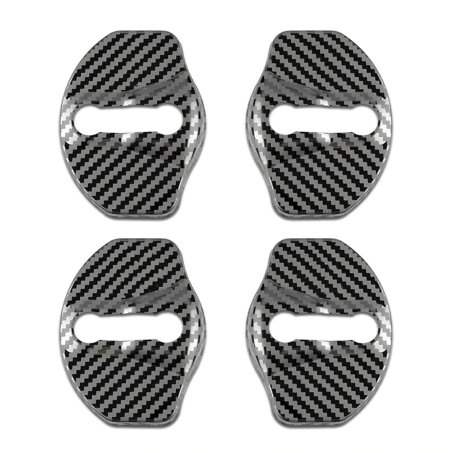 Tesla Model 3, Y, X Door Latch Covers, Carbon Fiber, 4pc Set - Walmart.com