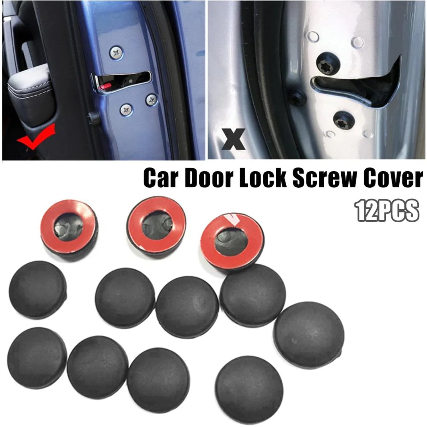 Tesla Model S, 3, X, Y Door Lock Screw Cap Protectors, 12pc Set ...