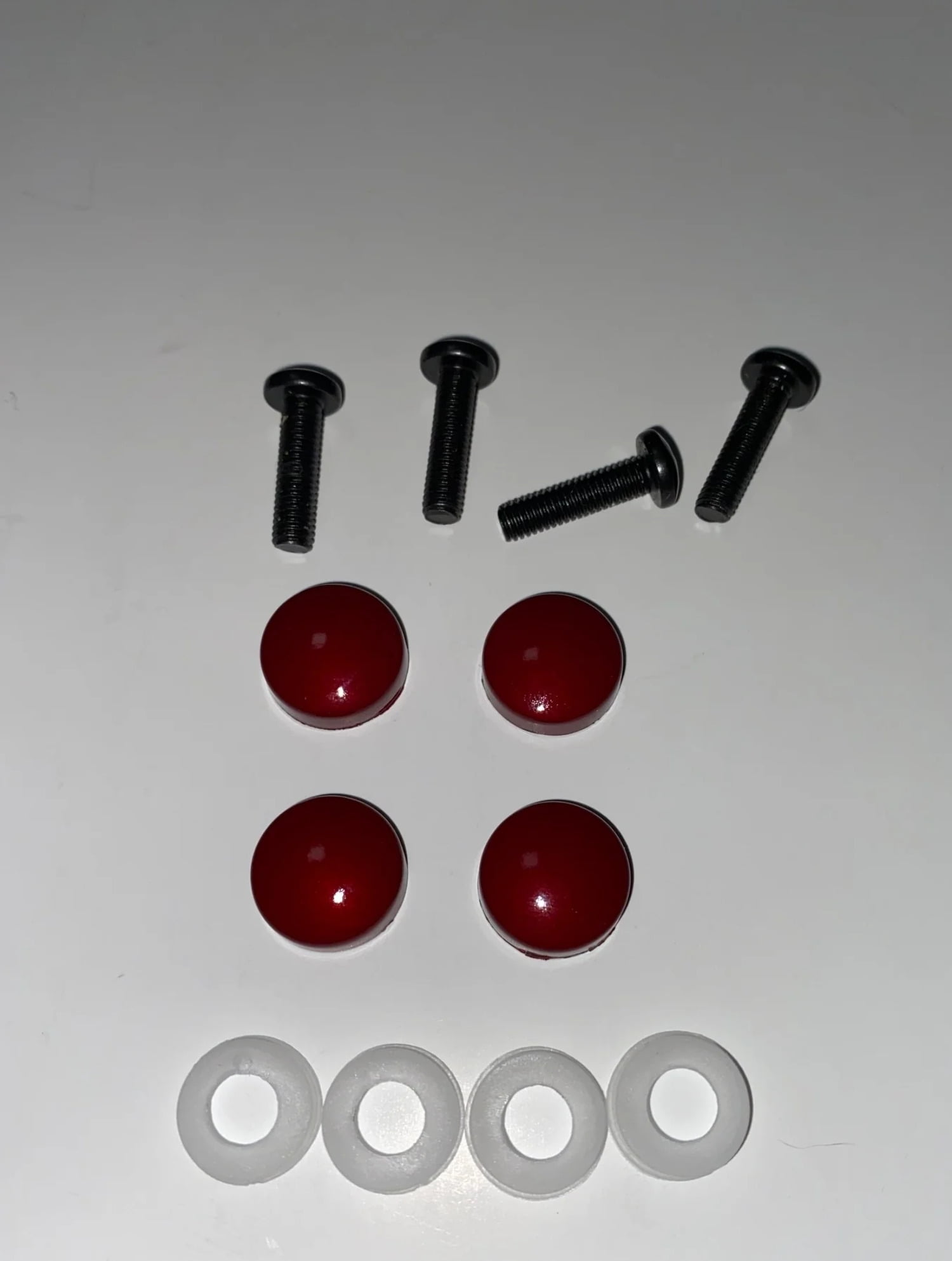 Tesla Model S, 3, X, Y License Plate Screw Cap Cover Kit, Painted ...