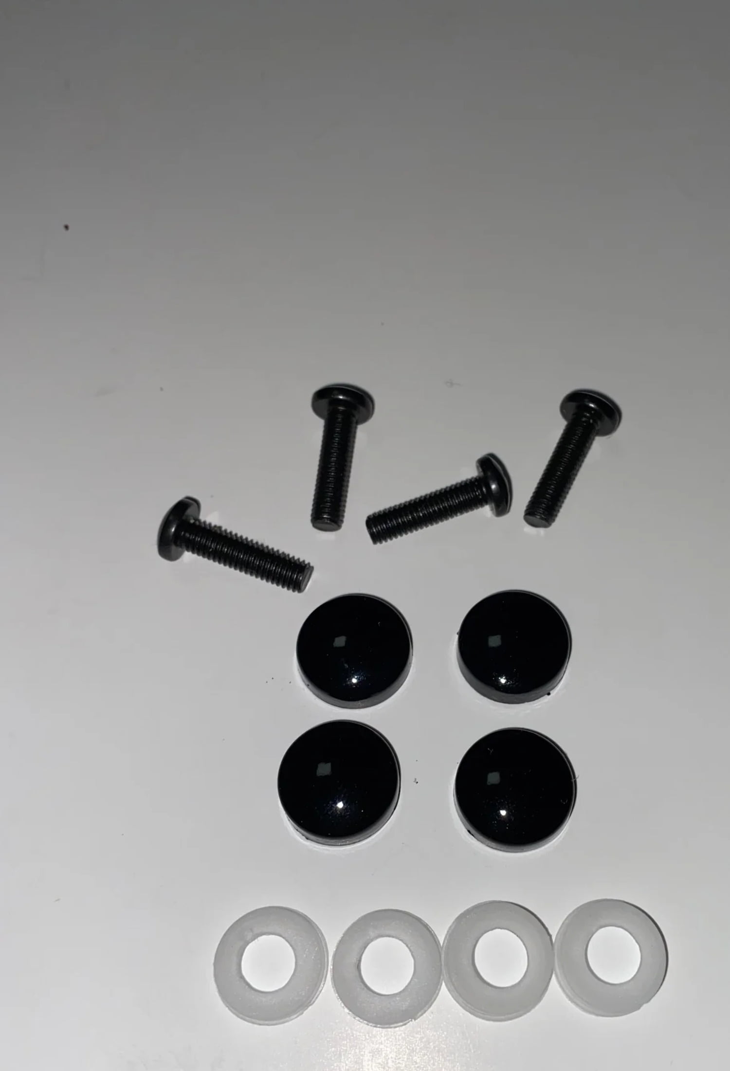 Tesla Model S, 3, X, Y License Plate Screw Cap Cover Kit, Painted ...