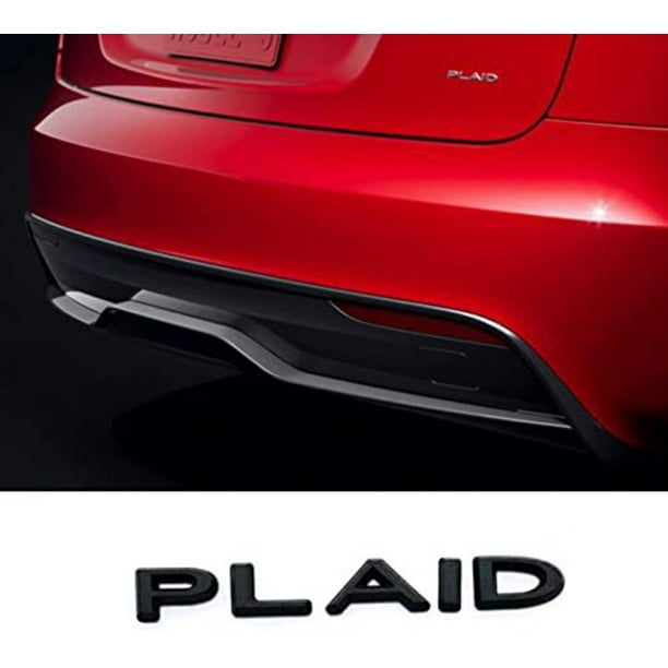 Tesla Model S, 3, X, Y Plaid Badge 3D Logo Rear Letter Set Emblem ...