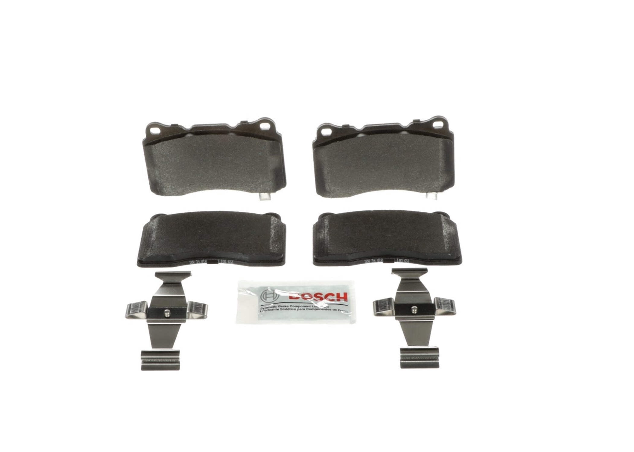 Tesla Model S Bosch Blue Semi-Metallic Front Brake Pads with Hardware ...