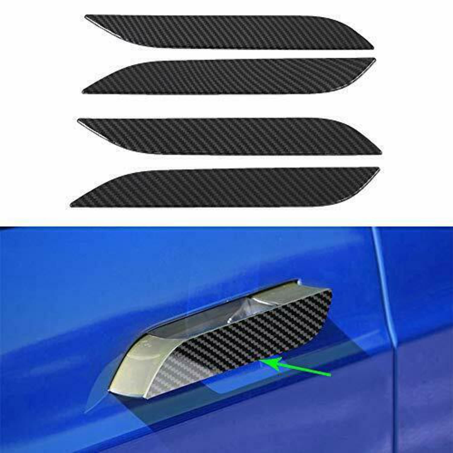 Tesla Model S Door Handle Covers, ABS, Carbon Fiber, Black Out Kit ...