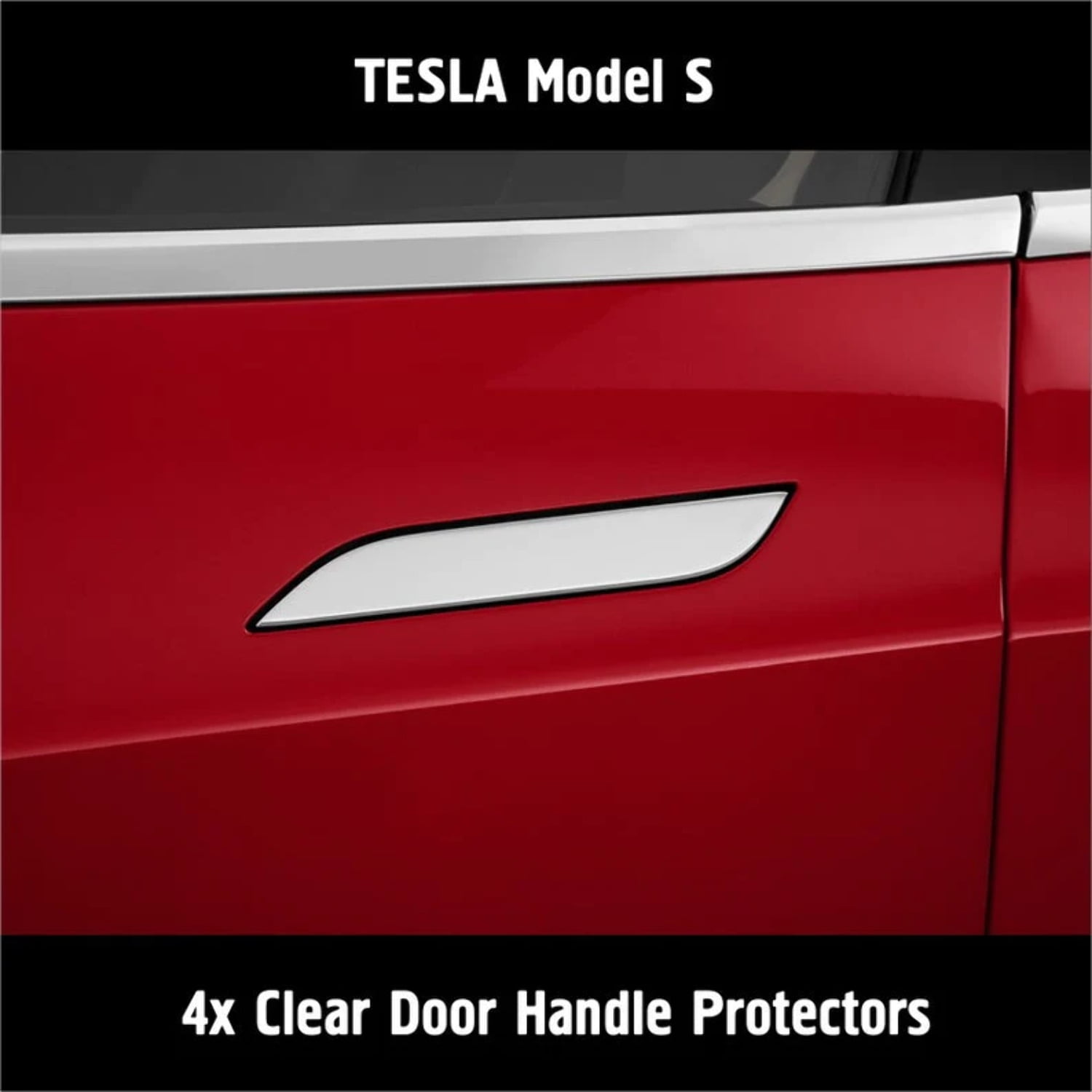 Tesla Model S Door Handle Protection Clear Decal Wrap, 4pc Set ...