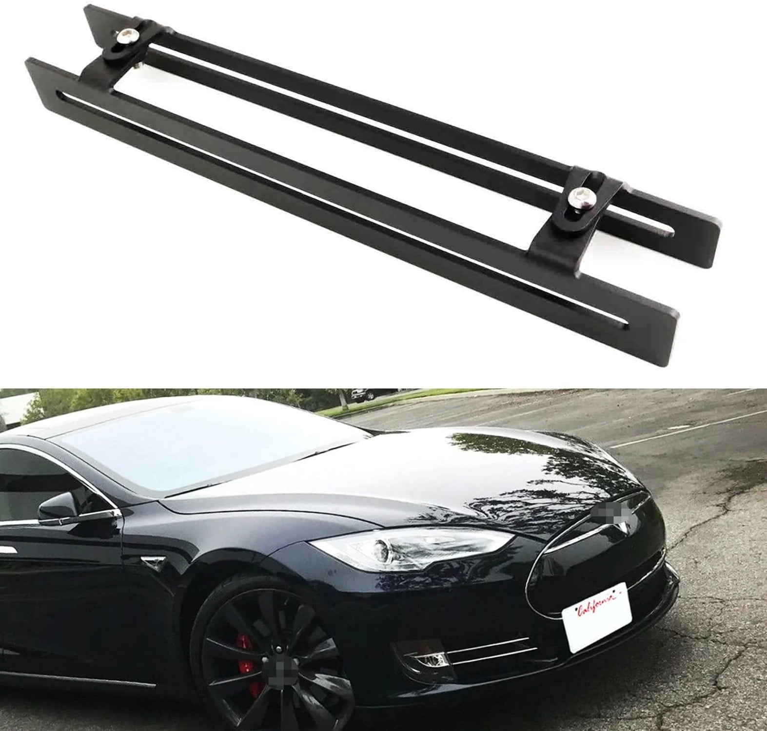 Tesla Model S Front License Plate Mount, No Hole, 2012-2016 - Walmart.com
