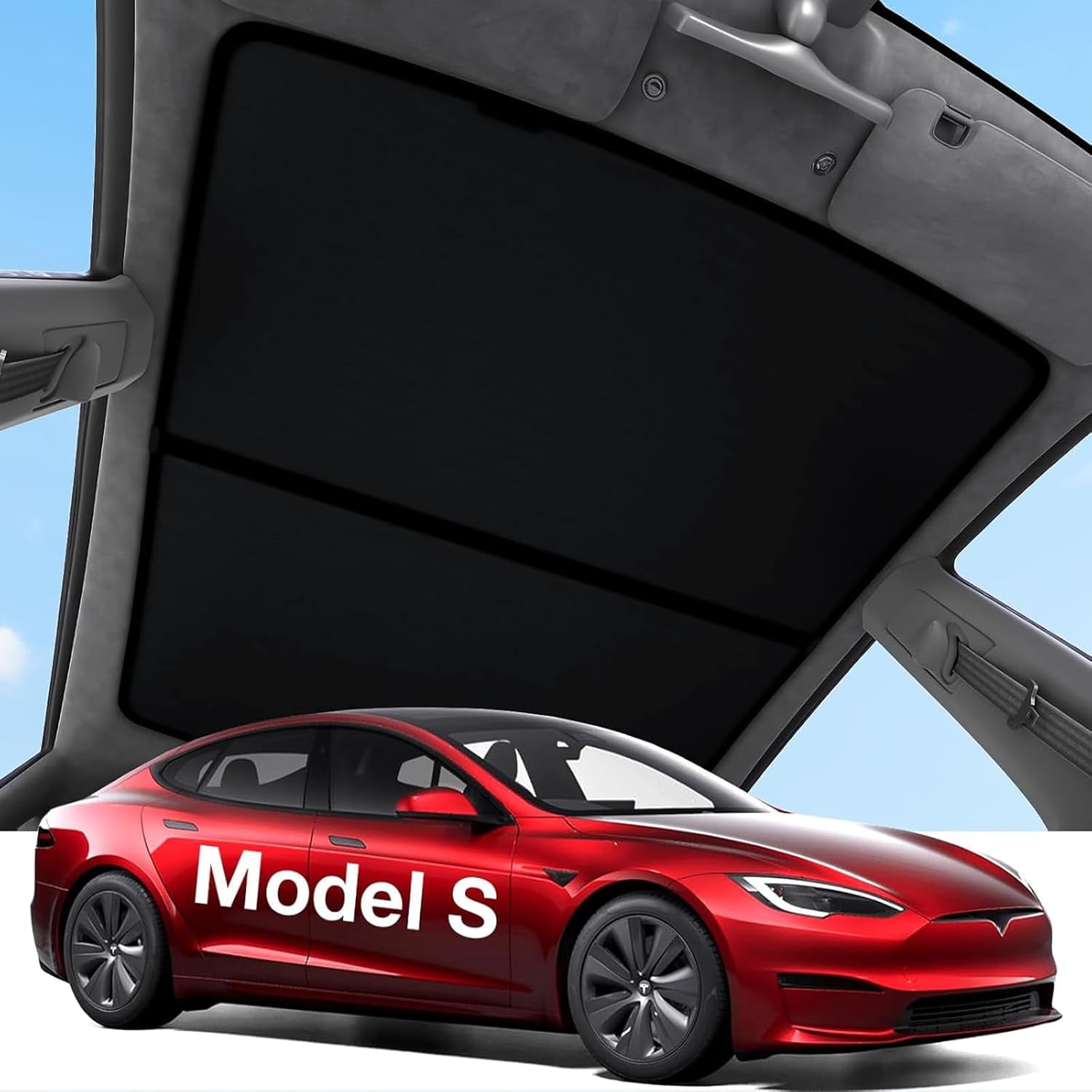 Tesla Model S Sunshade Roof [Never Sag, Nano Ice-Crystal Coatings] 3 ...