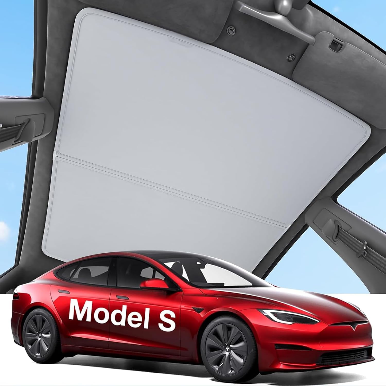Tesla Model S Sunshade Roof [Never Sag, Nano Ice-Crystal Coatings] 3 ...