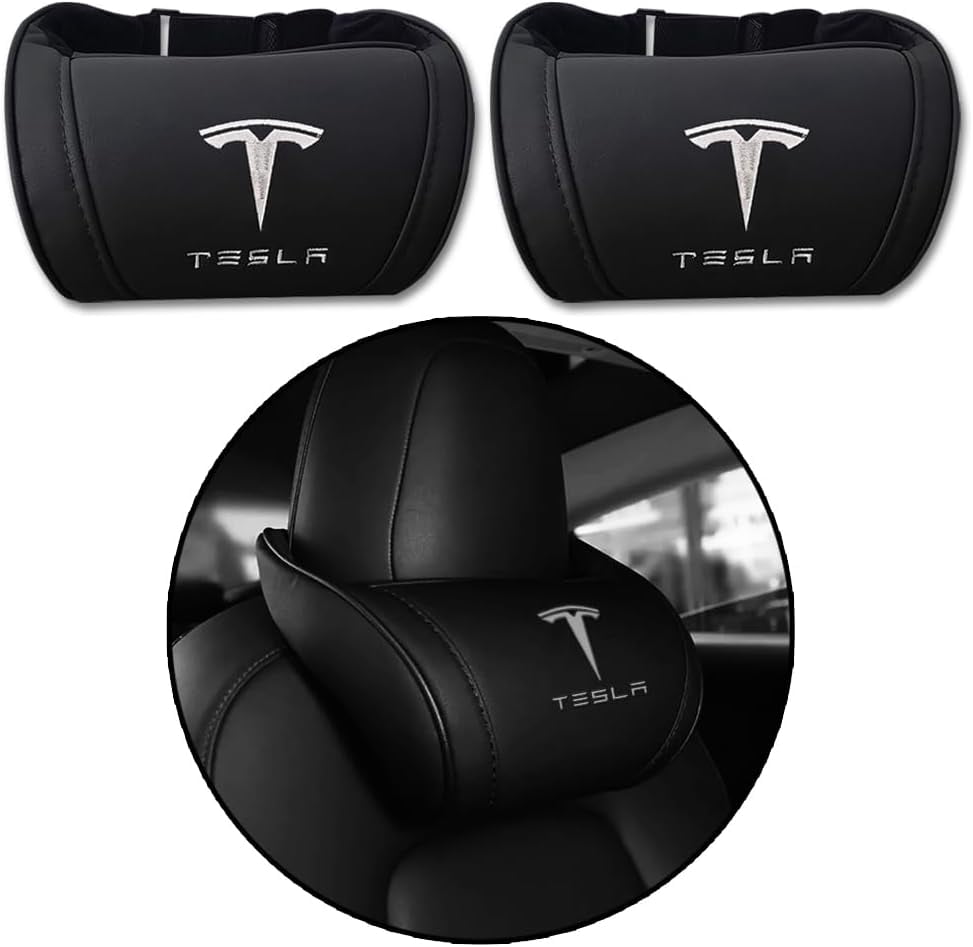 Tesla Model S X 3 Y & Cybertruck Car Headrest Neck Pillow Support ...