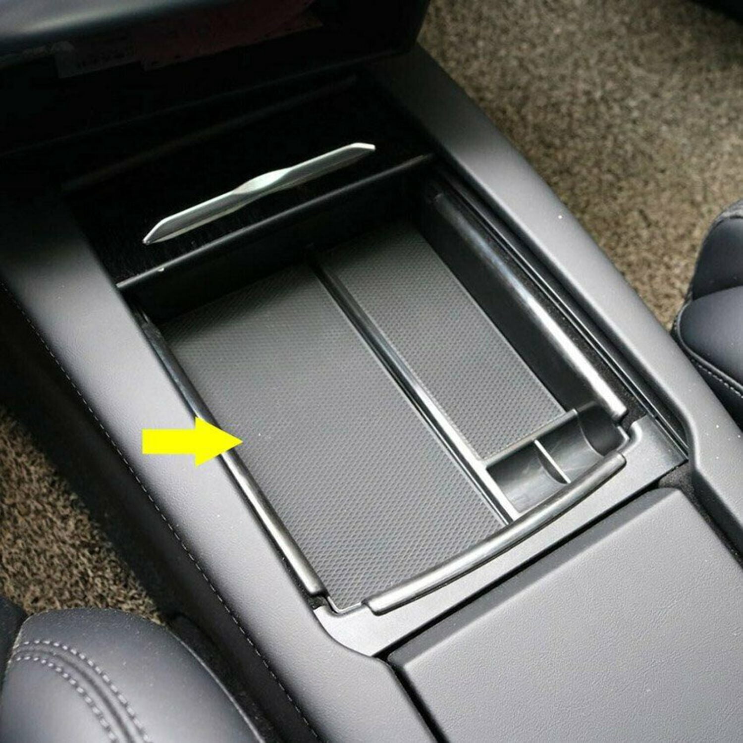 Tesla Model S, X Center Console Armrest Storage Box Holder, Organizer ...
