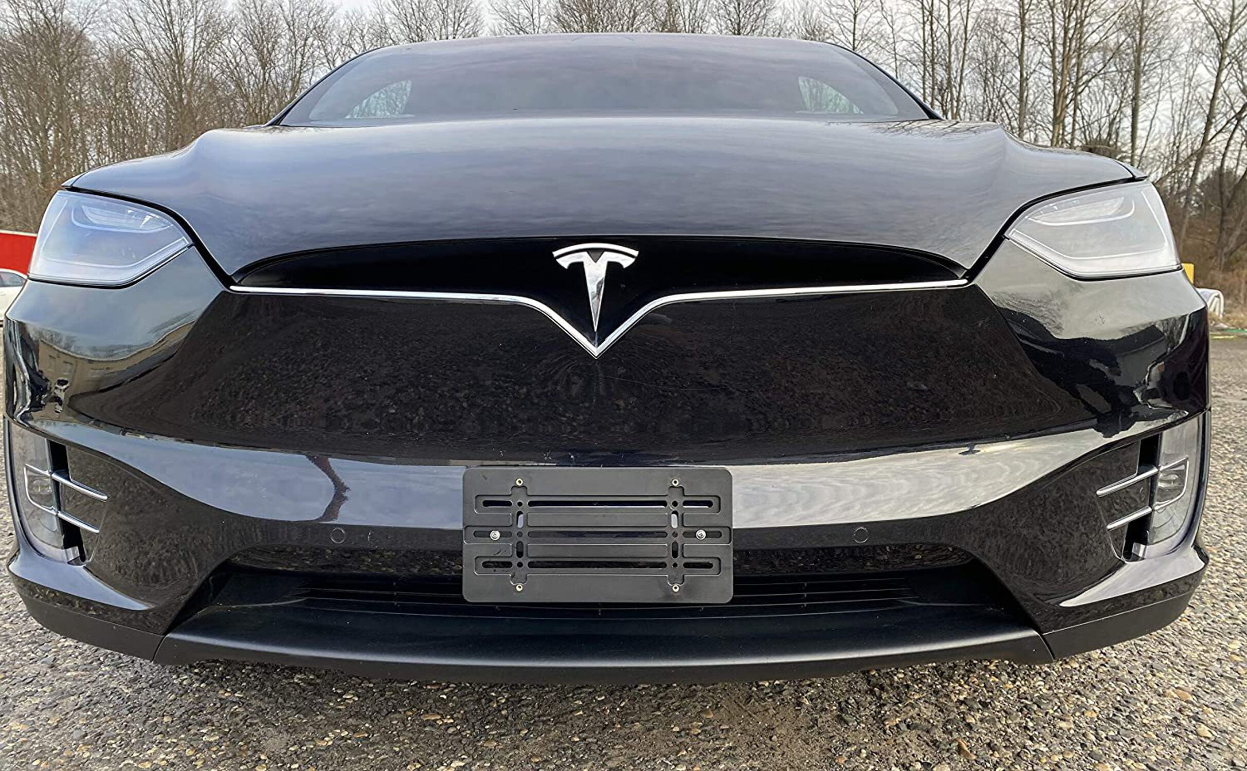 Tesla Model S, X Front License Plate Bumper Mount Holder Bracket, 2012 ...
