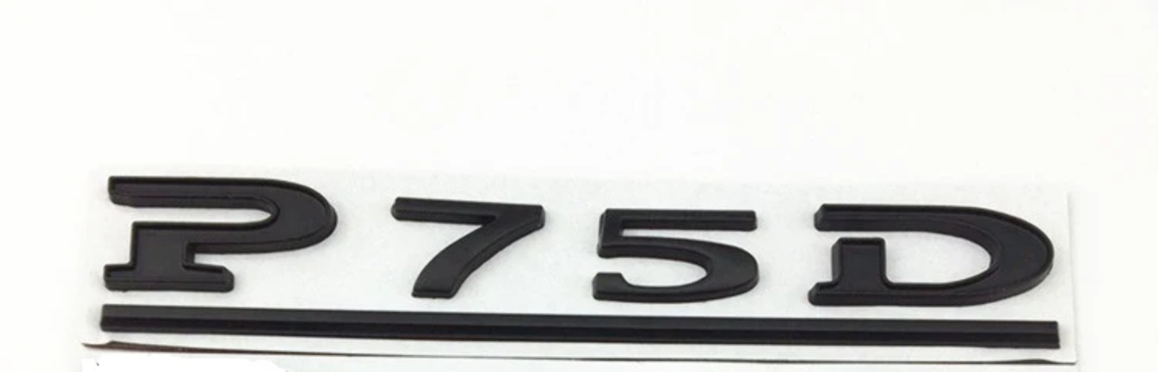 Tesla Model S, X Matte Black P75D Letter Emblem, 3D Metal - Walmart.com