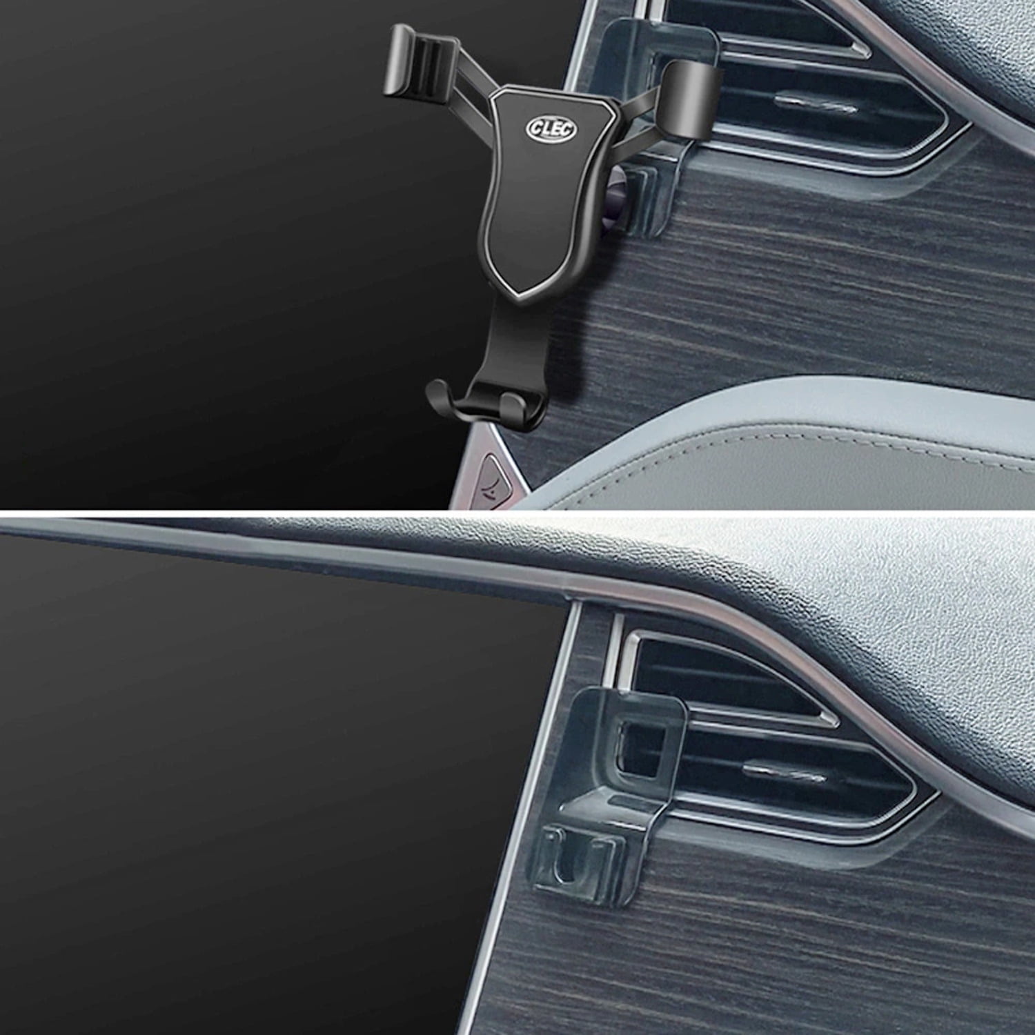 Tesla Model S, X Mobile Cell Phone Holder, Dash Vent, Custom Fit, Black ...
