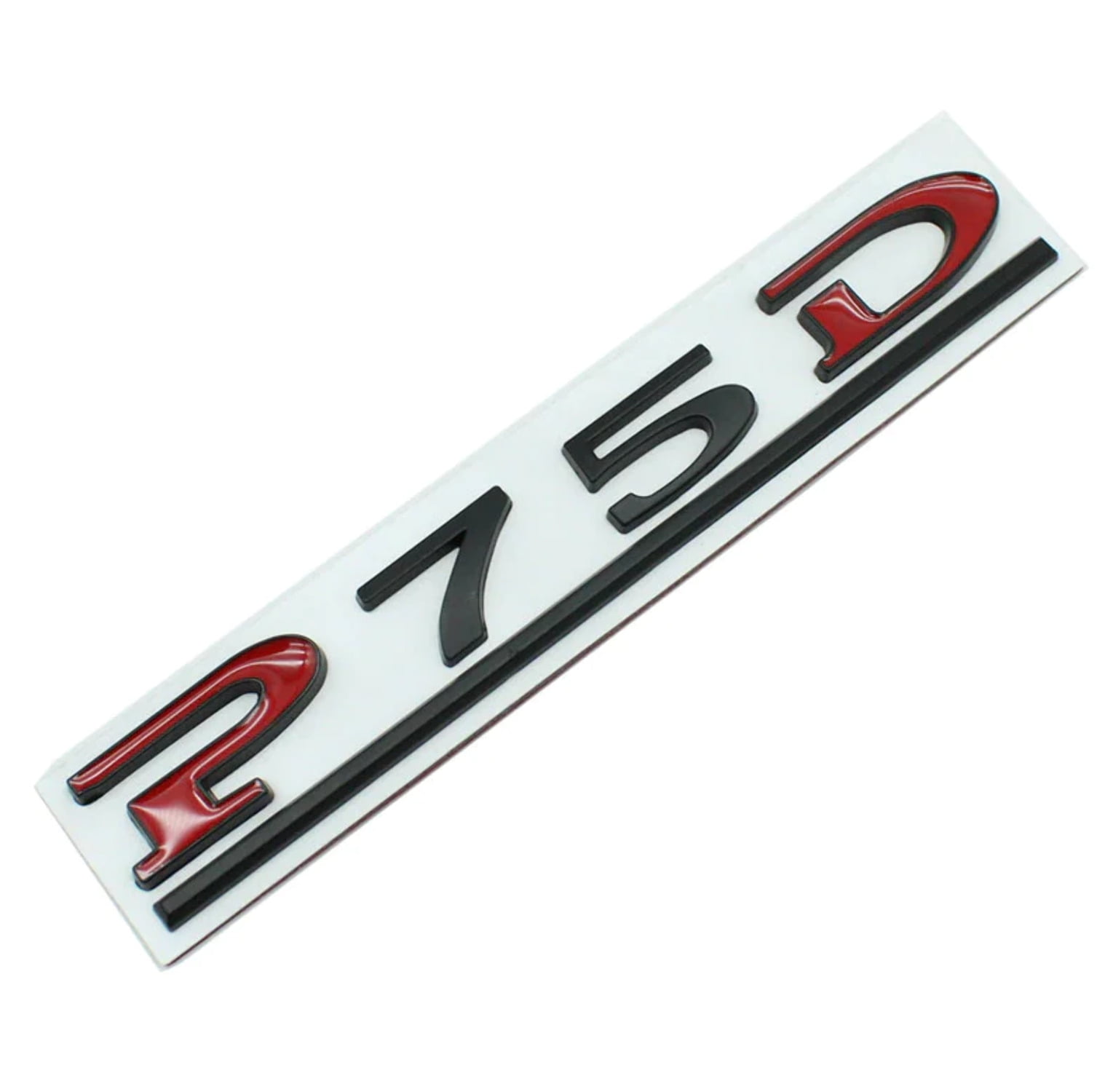 Tesla Model S, X Red / Black P75D Letter Emblem, 3D Metal - Walmart.com