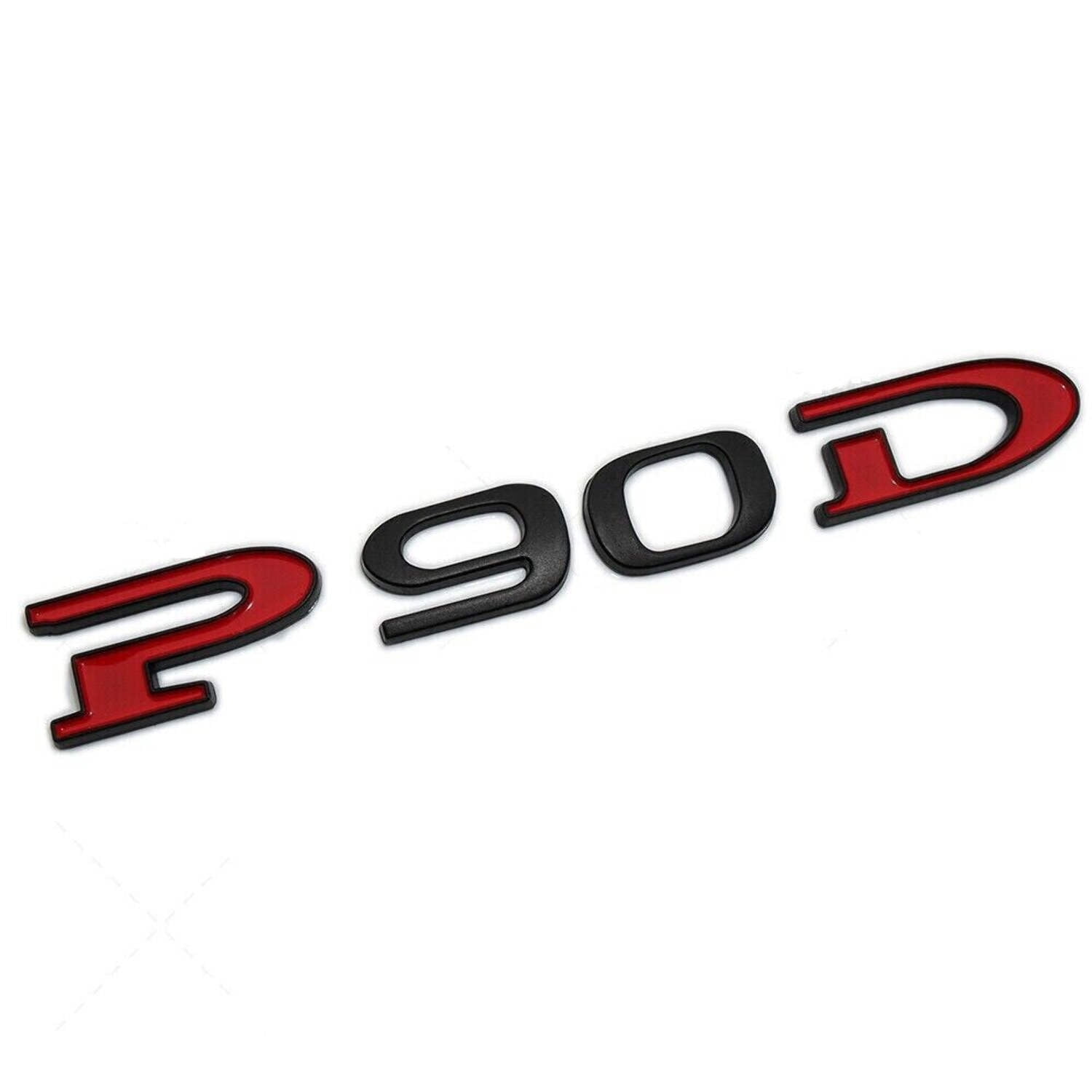 Tesla Model S, X, Red / Black P90D Letter Emblem, 3D Metal - Walmart.com